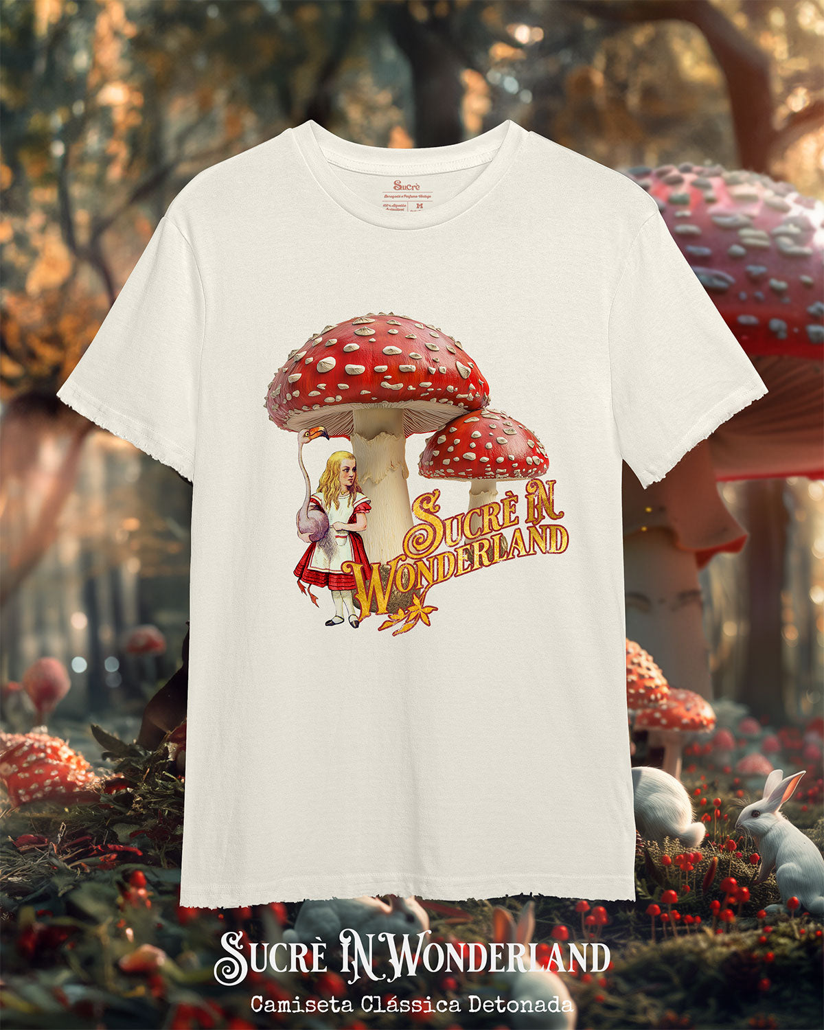 CAMISETA CLÁSSICA DETONADA - WONDERLAND – Sucre.Brasil